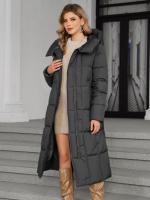 China ICEBERA Women Long Winter Coat Self Heating Graphene Lining Loose Style Size 42-50 for sale