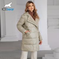 China Multiple Pockets Luxurious Mid Length Down / Cotton Jacket Featuring Real Fox Fur Collar And Oblique Placket Design for sale