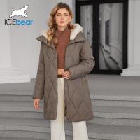 China Thickened Mid Length Down Jacket with Detachable Fur Hood for Women Size 42-50 for sale