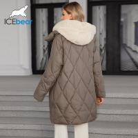 China Thickened Mid Length Down Jacket with Detachable Fur Hood for Women Size 42-50 for sale