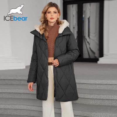 China ICEBERA Bio Fluff Woman Coat Thickened Bio-Down Filling Winter Jacket Sizes 50-60 for sale