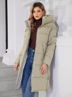 China ICEBERA Women Winter Coat Black Windproof Waterproof Thickened Down Cotton Jacket Model GWD3757I for sale