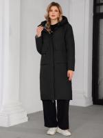 China Reversible Dual Sided Women Long Winter Coat Windproof Waterproof Hooded Jacket 42-50 for sale