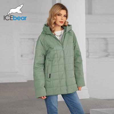 China Women's Lightweight Padded Coat with Windproof Hood Plus Size 46-54 Minimalist Design for sale