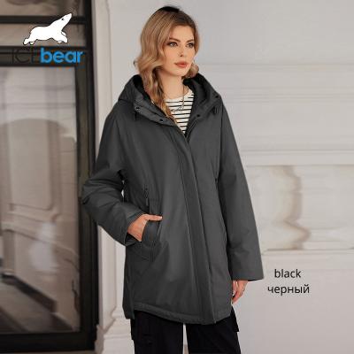China Mid-Length Cotton Coat for Women 4-Pocket Utility Jacket Size 46-54 for sale