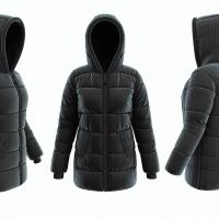 China icebear Women Thicken Winter Coat with Self-Heating Lining Cotton Filling Hooded Waterproof for sale