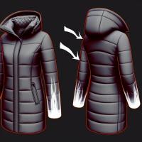 China Women Winter Coat Self-Heating Lining Thicken Weather Resistant Long Sleeve Hooded Cotton Filled for sale