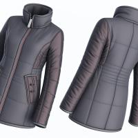 China Women Winter Coat Self-Heating Lining Thicken Weather Resistant Long Sleeve Hooded Cotton Filled for sale
