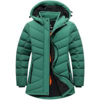 China Women Winter Coat Self-heating Lining Waterproof Long Sleeves Hooded Thicken Cotton Filling Gray-green Black Light Brown for sale