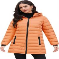 China Women Winter Coat with Cotton Filling Self-Heating Lining Waterproof Long Sleeves Hooded Thickened Warm for sale