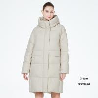China Oversized Long Coat | Soft Beige · 95cm Full Coverage · Comfort-First Design for sale