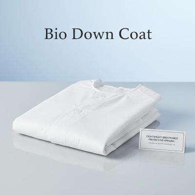 China Bio Down Coat Men Heavy Down Jacket Stand Collar Hood 101-107.6cm Length Eco-Friendly Polyester for sale