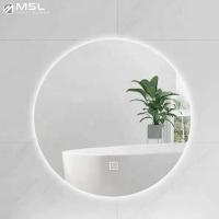 China IP65 LED Round Bathroom Mirror 3000K Touch Control Anti-Fog with 12V Operation and 50,000-Hour Lifespan for sale