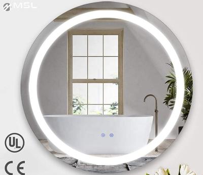China 5mm LED Illuminated Bathroom Makeup Mirror with 12V Power and 50,000 Hour LED Lifespan for sale