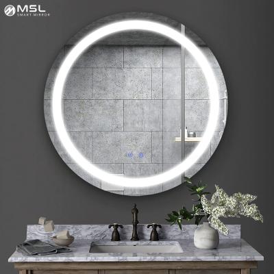 China Frameless Backlit LED Bathroom Mirror 12V 3000K-6000K with Anti-Fog and Motion Sensor for sale