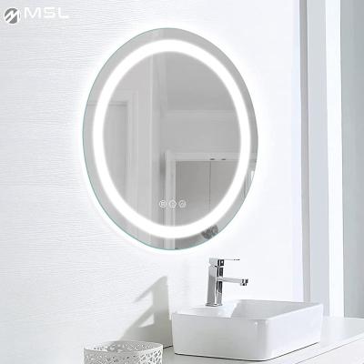 China 23 LED Battery Operated Smart Mirror with Anti-Fog Technology, 24W Power, IP44 Waterproof Rating for Bathroom Use for sale