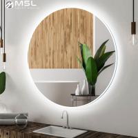 China Touch Sensor LED Backlit Bathroom Mirror 24W 12V IP44 Waterproof with Anti-Fog and Smart Display for sale