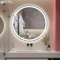 China 5000K LED Round Bathroom Mirror with Anti-Fog Technology - 12V 24W IP44 Waterproof - Custom Sizes Available for sale
