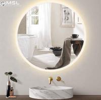 China 5000K LED Round Bathroom Mirror with Anti-Fog Technology - 12V 24W IP44 Waterproof - Custom Sizes Available for sale