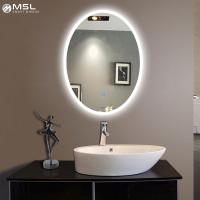 China Anti-Fog LED Round Bathroom Mirror 24W 12V with Touch Control and IP44 Waterproof Rating for sale
