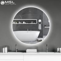 China Anti-Fog LED Round Bathroom Mirror 24W 12V with Touch Control and IP44 Waterproof Rating for sale