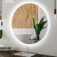 China Anti-Fog LED Round Bathroom Mirror 24W 12V with Touch Control and IP44 Waterproof Rating for sale