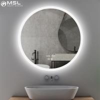 China 12V LED Smart Bathroom Mirror 5mm Thick with IP44 Waterproof Rating and 24W Power for sale