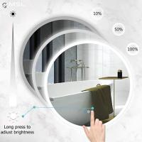 China 12V LED Smart Bathroom Mirror 5mm Thick with IP44 Waterproof Rating and 24W Power for sale