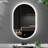 China Customizable 12V LED Backlit Vanity Mirror with Bluetooth, Anti-Fog Technology and 3000K-6000K Adjustable Lighting for sale