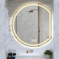 China 3000K - 6000K Bluetooth Music Mirror Customized Round LED Vanity Mirror for sale