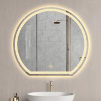 China 3000K - 6000K Bluetooth Music Mirror Customized Round LED Vanity Mirror for sale