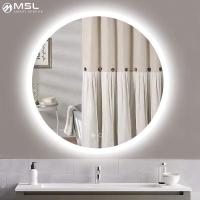 China 800x600mm LED Smart Bathroom Mirror 3000K Touch Button 12V IP44 for sale