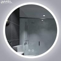 China 800x600mm LED Smart Bathroom Mirror 3000K Touch Button 12V IP44 for sale