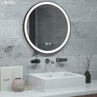 China 800x600mm LED Smart Bathroom Mirror 3000K Touch Button 12V IP44 for sale