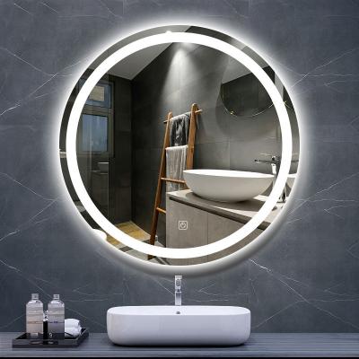 China 12V Wall Mounted LED Bathroom Mirror with Anti-Fog - 3000K-6000K CCT, 50,000 Hour Lifespan, Custom Sizes for sale