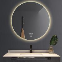 China 3200K Round Backlit LED Mirror with Smart Touch Control - 12V, 50,000 Hour Lifespan, Customizable Size and Functions for sale