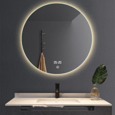 China 3200K Round Backlit LED Mirror with Smart Touch Control - 12V, 50,000 Hour Lifespan, Customizable Size and Functions for sale