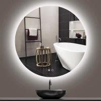 China 3200K Round Backlit LED Mirror with Smart Touch Control - 12V, 50,000 Hour Lifespan, Customizable Size and Functions for sale