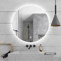 China 3200K Round Backlit LED Mirror with Smart Touch Control - 12V, 50,000 Hour Lifespan, Customizable Size and Functions for sale