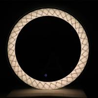China Round Smart LED Bathroom Mirror with Anti-Fog & Magnifying Feature - 12V Voltage, 50,000-Hour LED Life for sale
