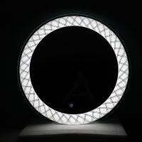 China Round Smart LED Bathroom Mirror with Anti-Fog & Magnifying Feature - 12V Voltage, 50,000-Hour LED Life for sale