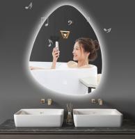 China Customizable LED Bathroom Mirror with 3000K-6500K Color Temperature & 12V Smart Lighting System for sale