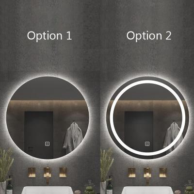 China Copper Free Sensor Touch LED Backlit Bathroom Mirror 5mm Silver Glass with 12V Operation and 3-Year Warranty for sale