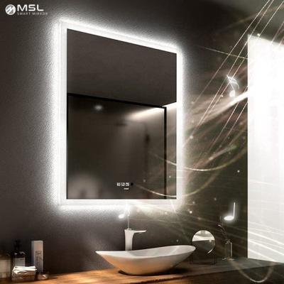 China ETL Listed LED Bathroom Mirror 12V 6000K with Anti-Fog and Bluetooth - Custom Sizes Available for sale