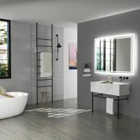 China ETL Listed LED Bathroom Mirror 12V 6000K with Anti-Fog and Bluetooth - Custom Sizes Available for sale