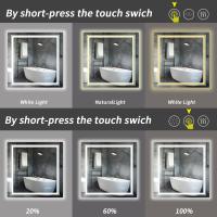 China Custom Wall Mounted 12V LED Smart Bathroom Mirror with 3000K-6000K CCT, Anti-Fog & 50,000 Hour Lifespan for sale