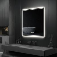 China 36 Inch IP44 LED Square Bathroom Mirror with Anti-Fog, Dimmable 3000K-6000K Lighting and 12V Operation for sale