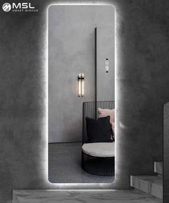 China Aluminum LED Full Body Mirror 5mm with 3000K-6000K CCT, 12V Operation and Customizable Smart Features for sale