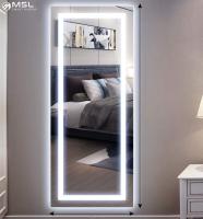 China Aluminum LED Full Body Mirror 5mm with 3000K-6000K CCT, 12V Operation and Customizable Smart Features for sale
