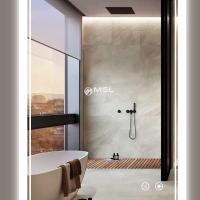 China Aluminum LED Full Body Mirror 5mm with 3000K-6000K CCT, 12V Operation and Customizable Smart Features for sale